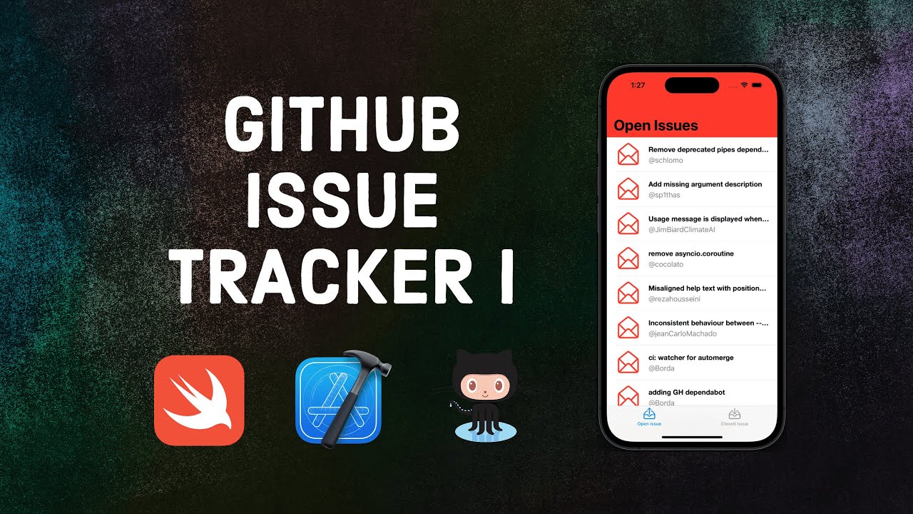 GitHub Issue Tracker using Swift(UIKit)