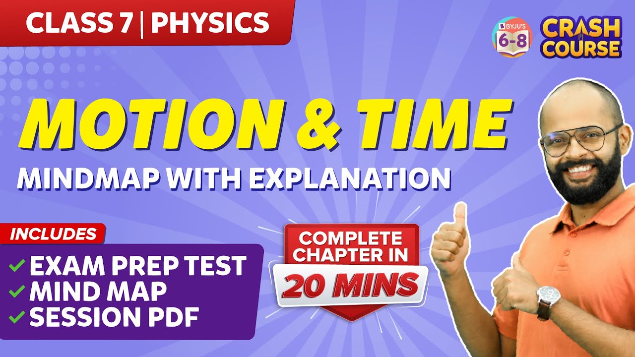 Motion and Time - Complete Chapter | Mindmap with Explanation | Class 7