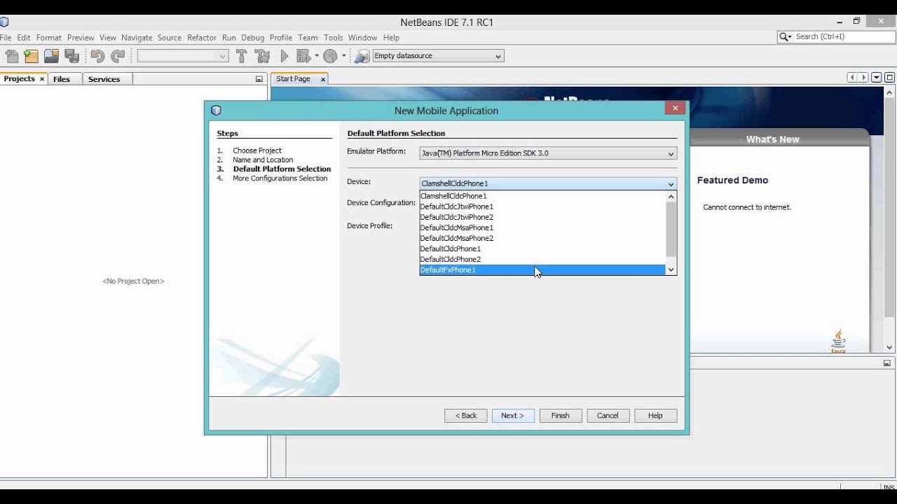 Creating simple mobile app with java me