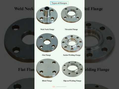Types of flanges | Mechanical Engineering | Piping knowledge | General Information #youtube #shorts