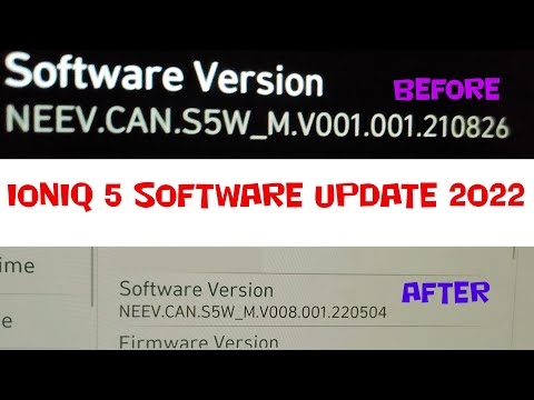 Guide how to Install the Latest IONIQ5 Software update 2022