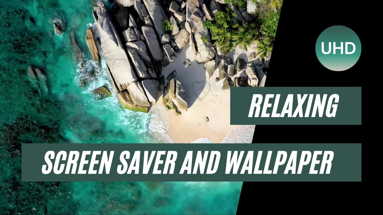 Relaxing Tropical Beach Live Wallpaper | UHD Relaxing Screensaver and Wallpaper