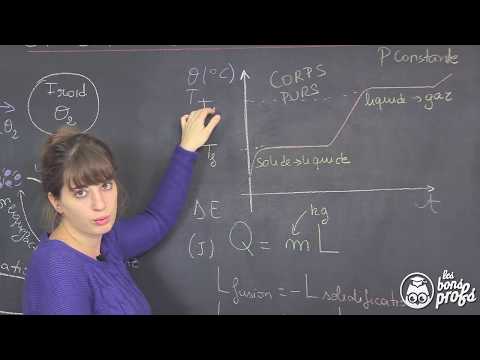 Transferts thermiques : changements d'état - Physique-Chimie - Les Bons Profs