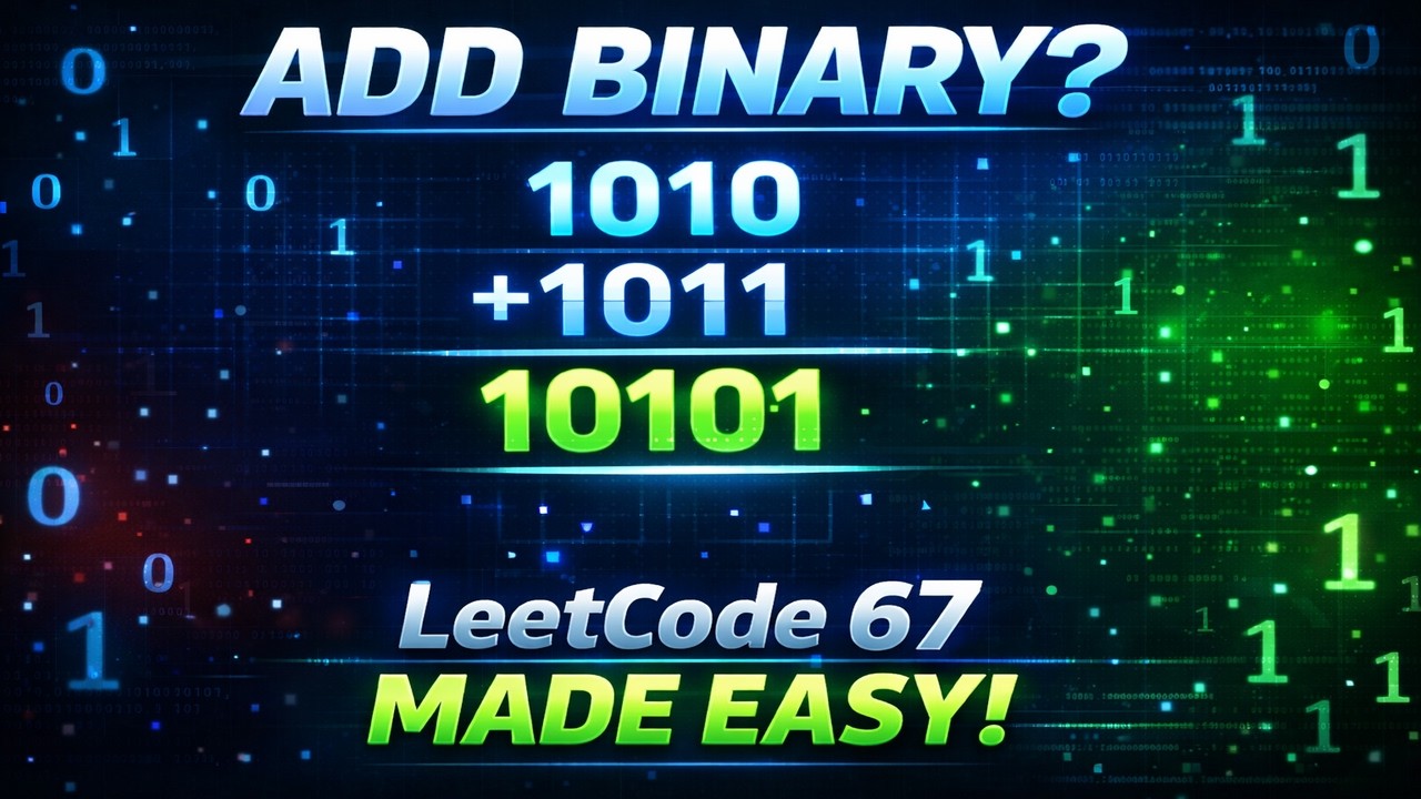 LeetCode 67 Add Binary Explained | Two Pointer Approach | Java Solution for Coding Interviews