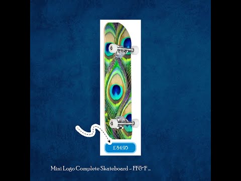 Mini Logo Complete Skateboard - FF&F 18 - Peacock Feather