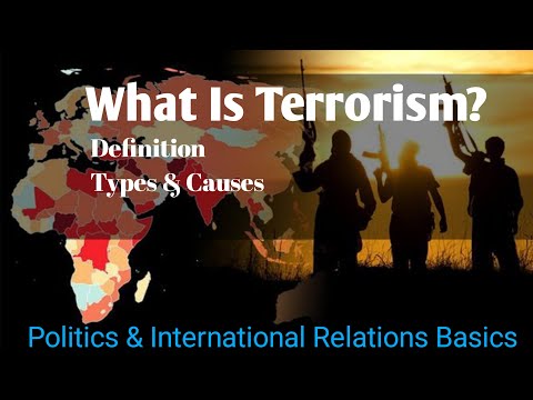 What is Terrorism in Hindi |Definitions; Types and Causes of Terrorism in Hindi & Urdu|| Terrorism