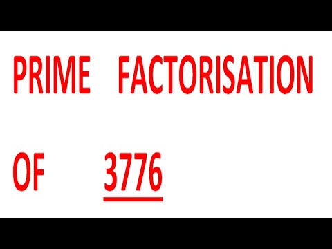 PRIME FACTORISATION OF 3776