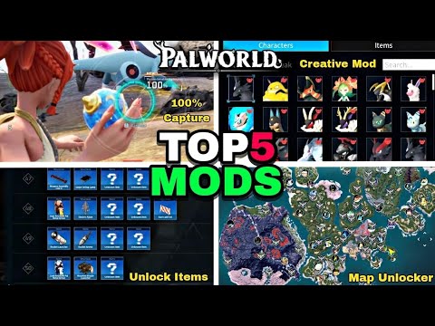 TOP 5 BEST EPIC MODS in PALWORLD | CREATIVE MODE