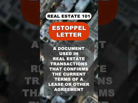 What's an Estoppel Letter? | Real Estate 101