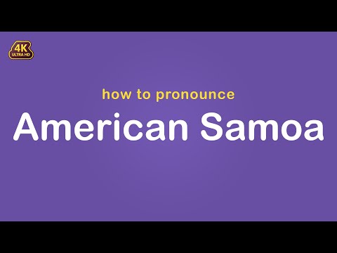 how to pronounce American Samoa 【FIFA】