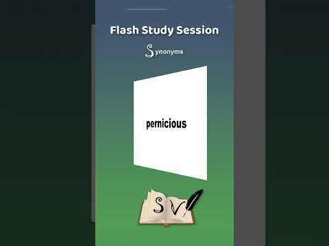 FLASH STUDY SESSION - Synonyms #shorts #pernicious