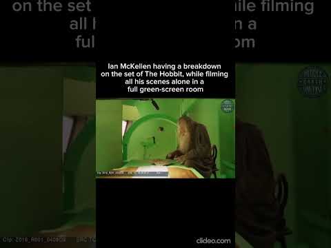 Ian McKellen having a breakdown on the set of The Hobbit #shorts
