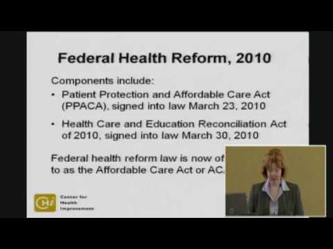 Overview - Health Reform 101: The Basics of the Affordable Care Act - April 14, 2011