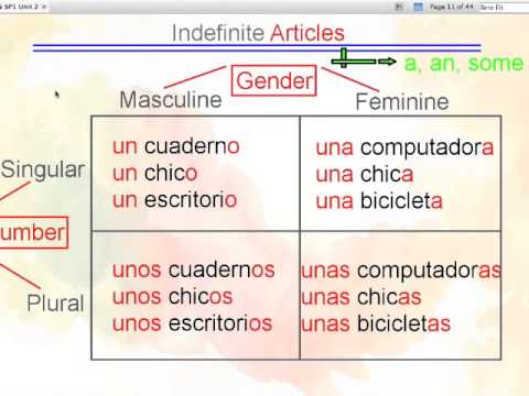 Definite & Indefinite Articles