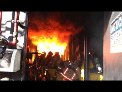 Fire fighting rollover demo