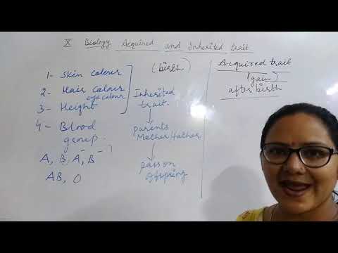 Acquired and Inherited traits (x-biology) in hindi