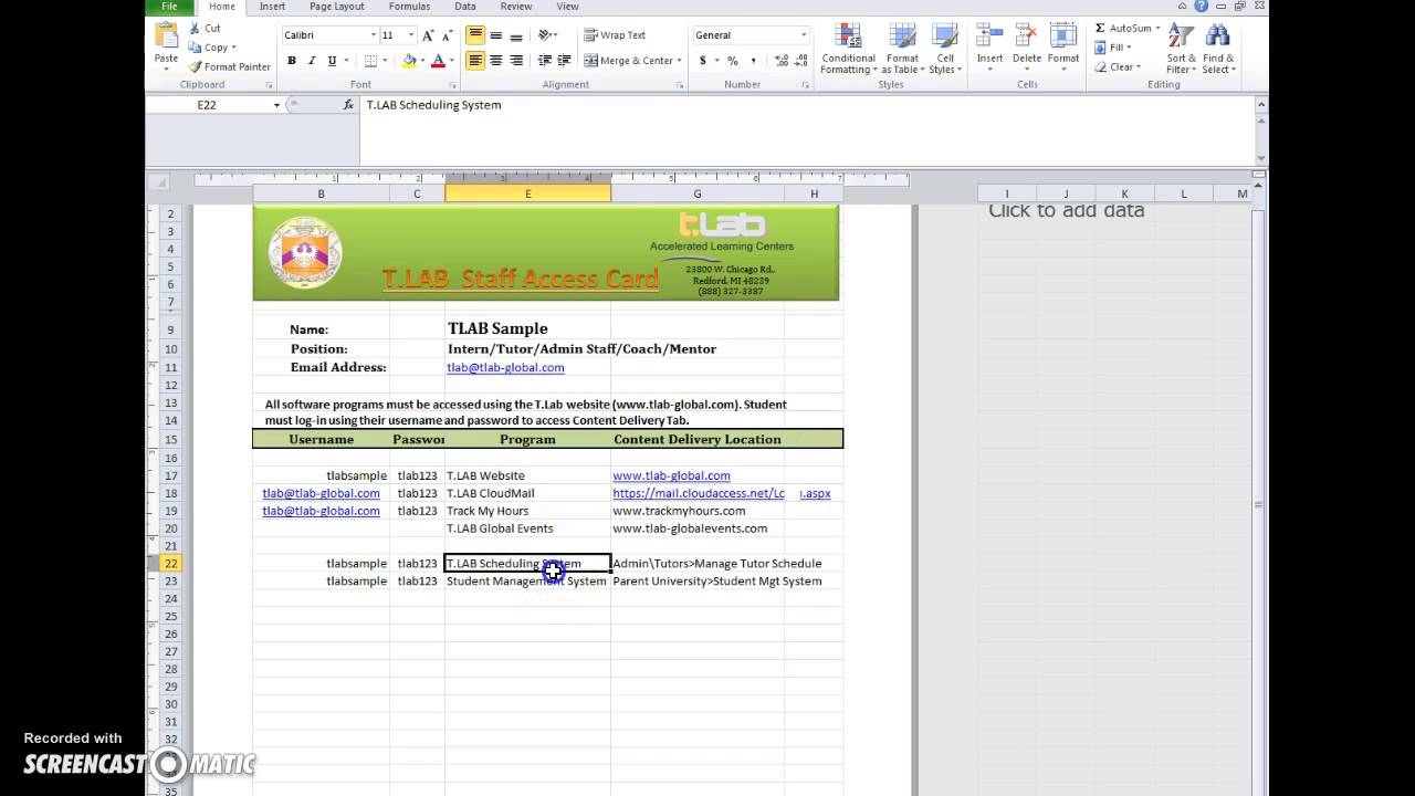 TLAB System Orientation Part 1