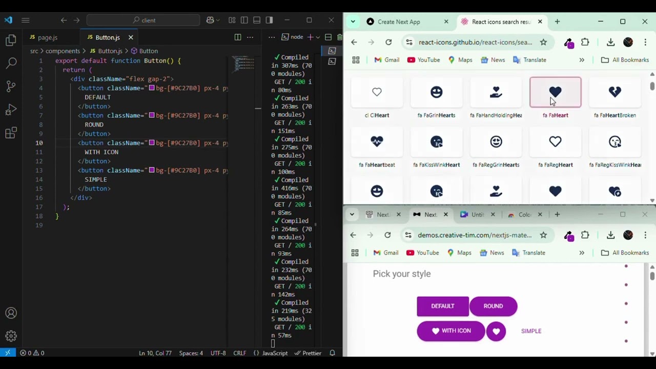 Creating Custom Buttons in React with Tailwind CSS | Beginner Tutorial