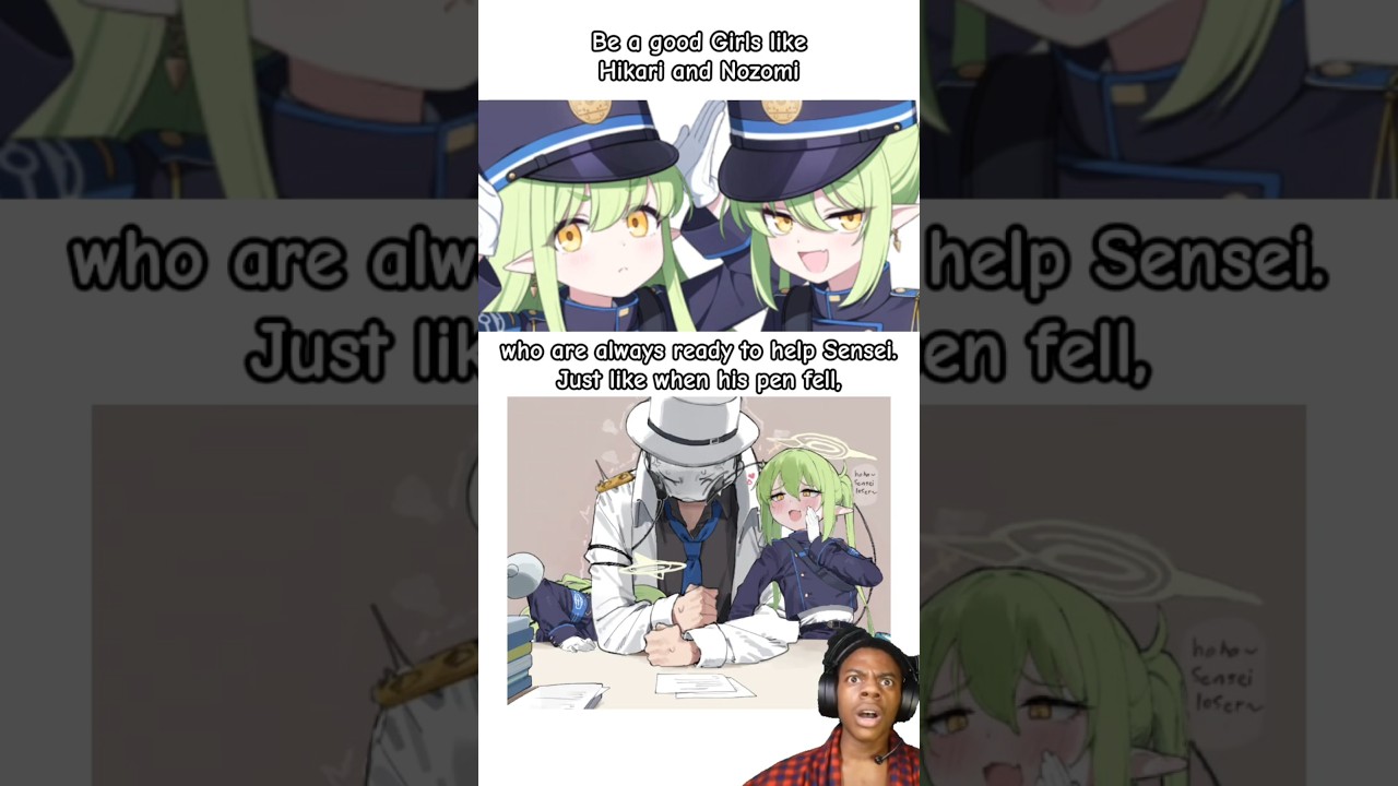 [Blue Archive] Shupogaki being good girl 😭💢 #ブルアカ