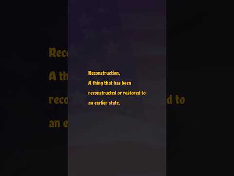 Reconstruction Pronunciation & Meaning American English #english #pronunciation #americanaccent