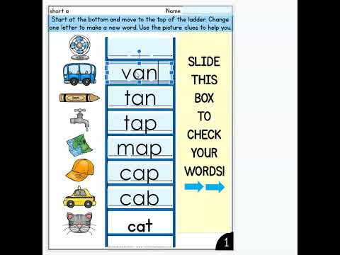 Phonics Word Ladders -Word Chaining