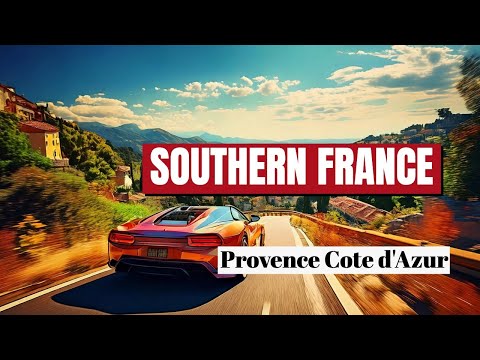 PROVENCE to DRÔME scenic drive. RELAXING MUSIC. Picturesque landscapes of southern France in 4K.