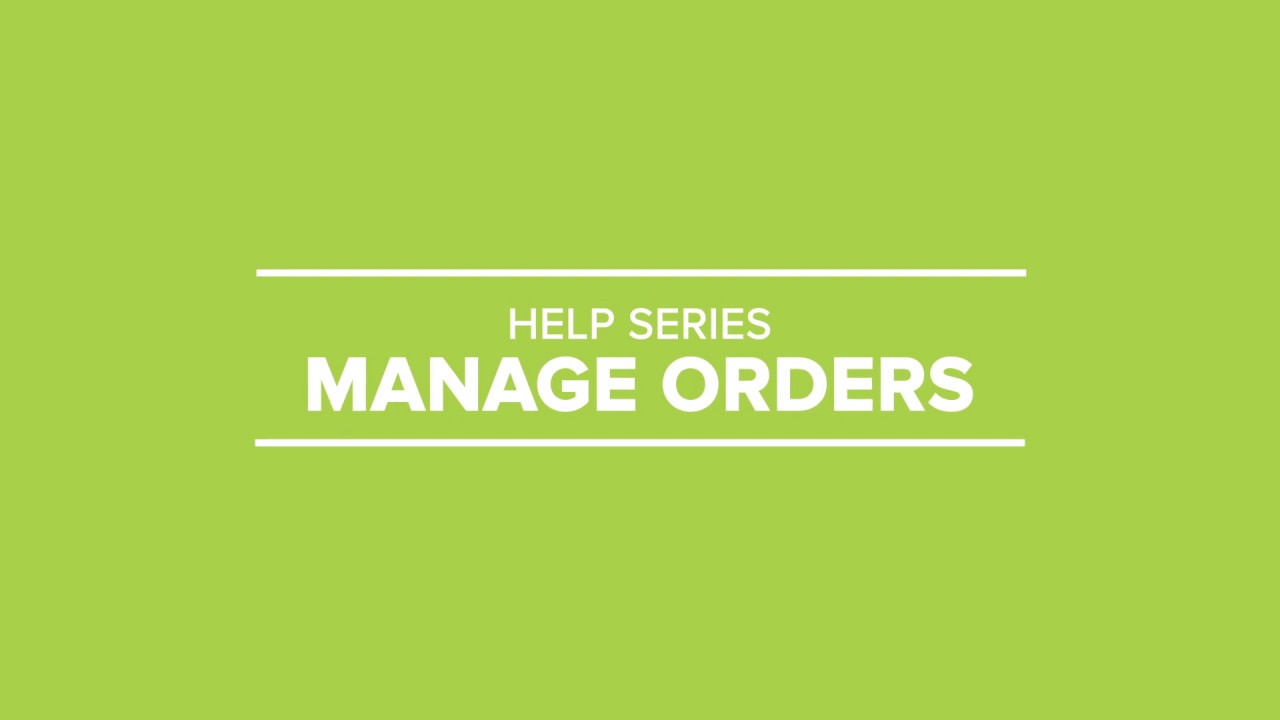 How to manage orders for your Online Store