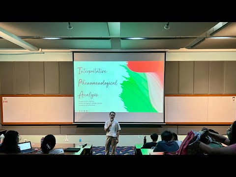 Finding Meaning from Lived Experiences: An Interpretative Phenomenological Analysis (IPA) Workshop