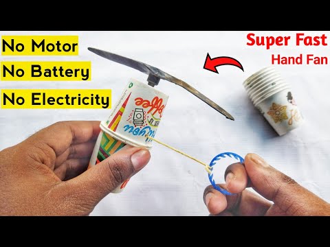 How To Make Fan Without Motor And Battery | Homemade Fan Without Electricity