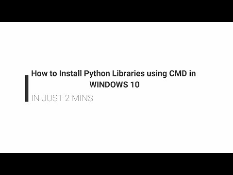 How To Download and Install Python library using PIP Command