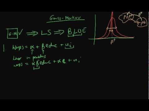 Gauss-Markov assumptions part 1