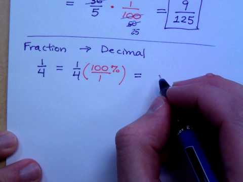 Prealgebra - Part 134 (Convert from Fraction to Percent)