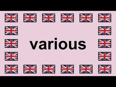 Pronounce VARIOUS in English 🇬🇧