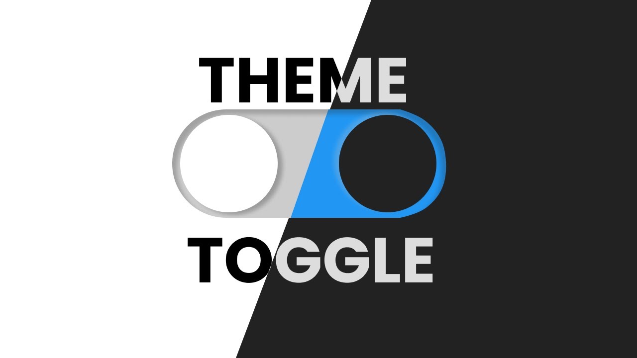 Create a Theme Toggler (Dark & Light Mode) Using JavaScript