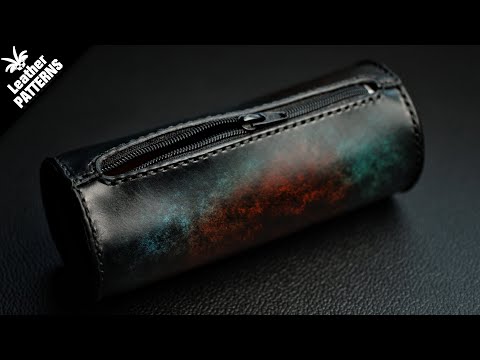 Leather pencil case tutorial