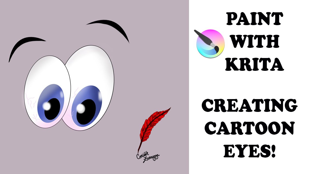 PAINT WITH KRITA: CREATING CARTOON EYES
