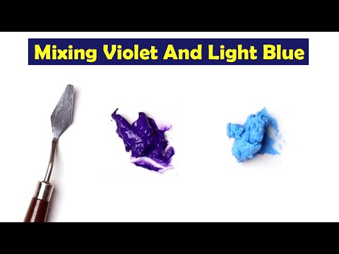 Mixing Violet And Light Blue - What Color Make Violet And Light Blue - Mix Acrylic Colors