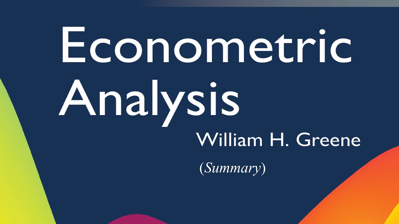 Introduction to Econometrics || ECONOMETRIC ANALYSIS || William H. Greene || Part I ||  Chapter 1 ||