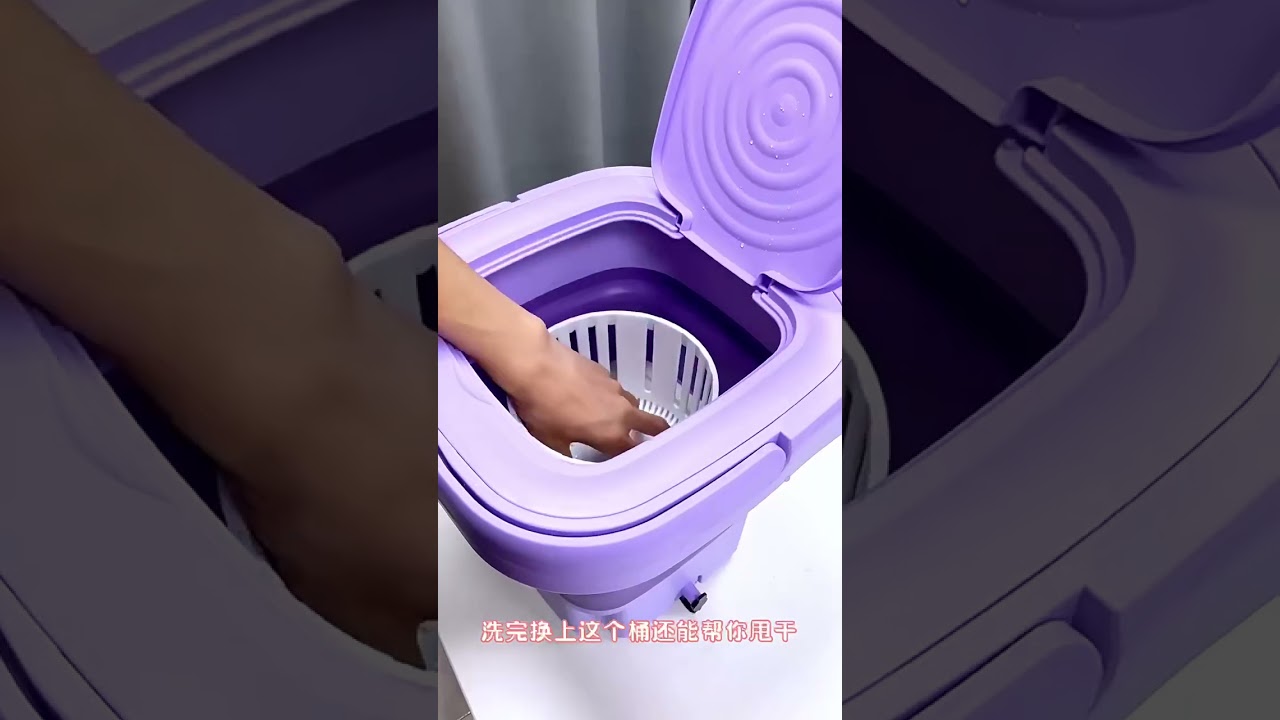 Portable foldable mini washing machine