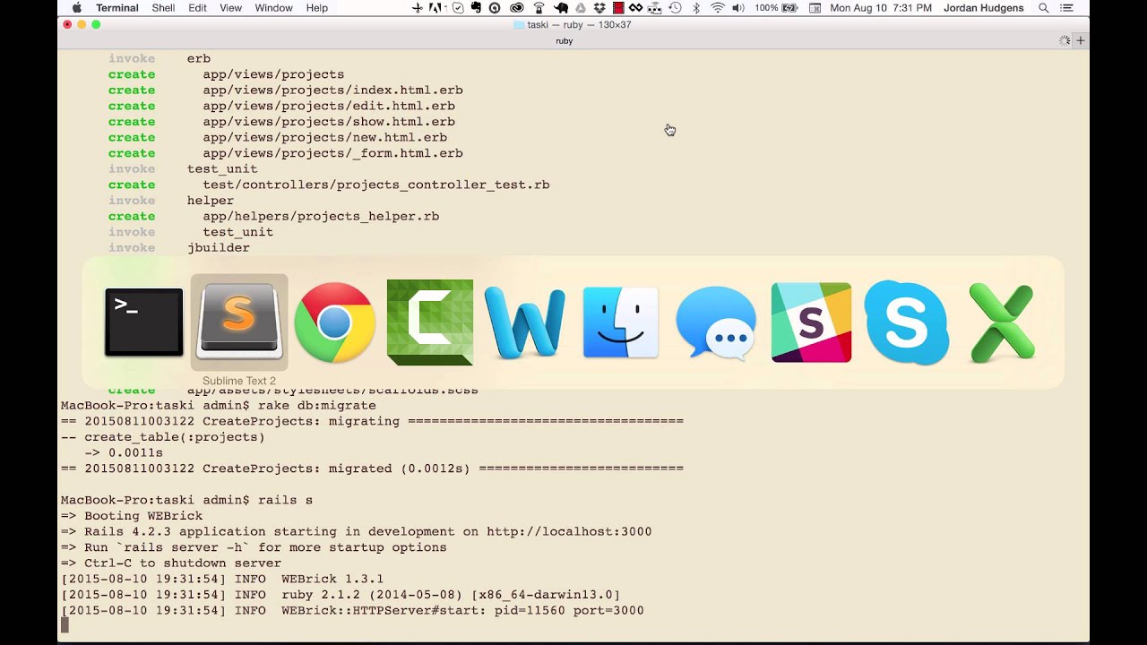 Rails scaffold generator guide