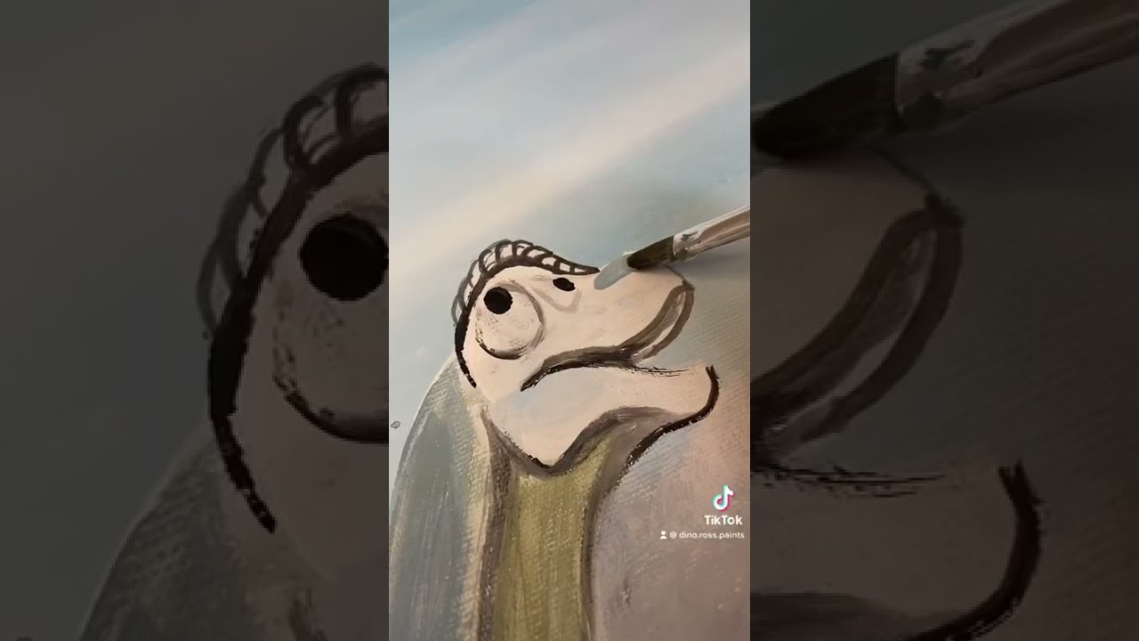 Brachiosaurus- Dinosaur Timelapse painting
