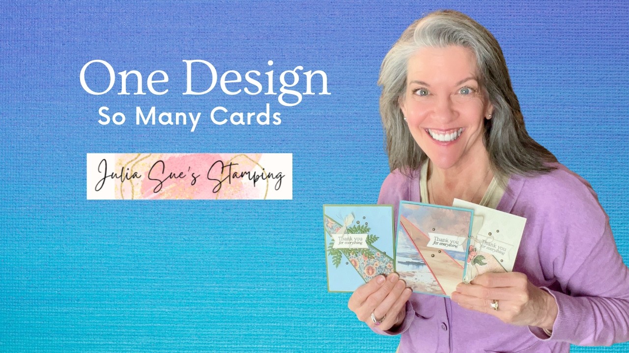 Split Front Tutorial - Make 2 Cards at Once - Easy Fun Card