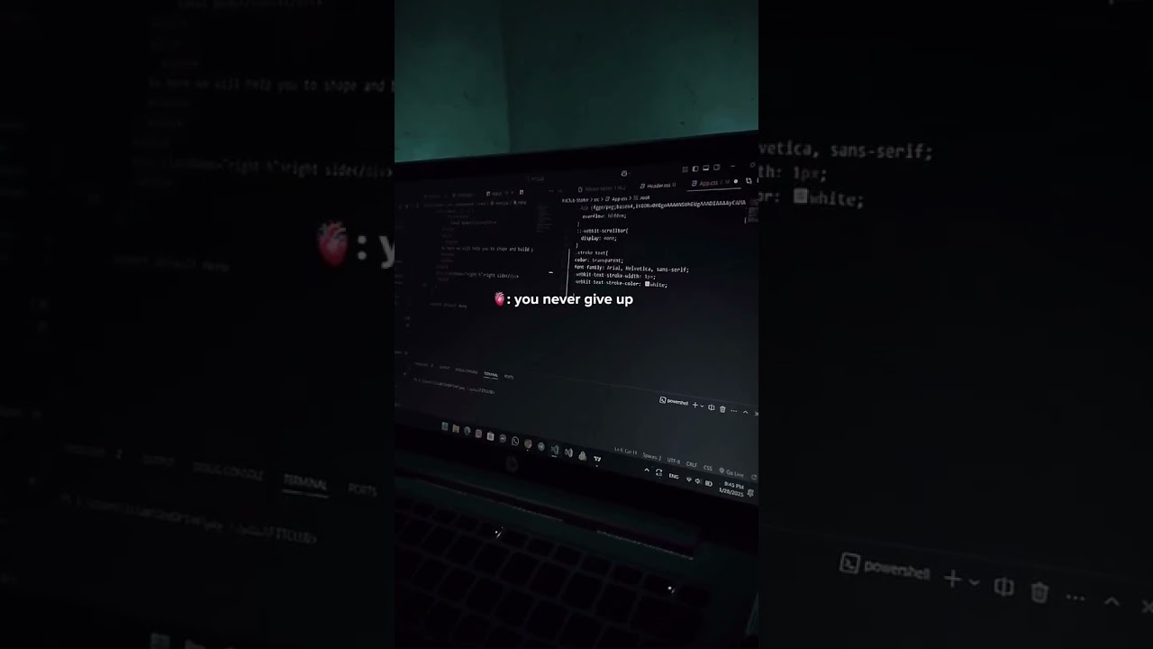 💻 Never Give Up Coding! 🚀Har error ek step hai success ki taraf #KeepCoding #NeverGiveUp #CodeLife