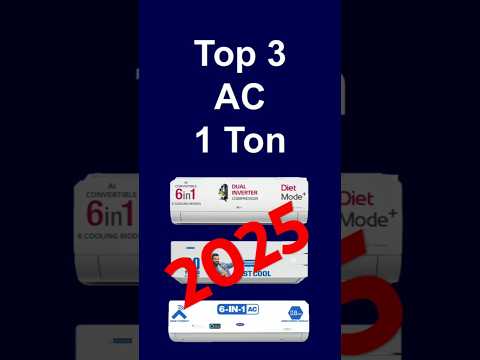 Top 3 Best 1 Ton AC under 35000 in India 2025 1 ton 3 star model inverter split air conditioner