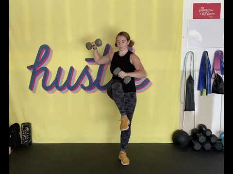 Standing Weighted Cross Body Crunches