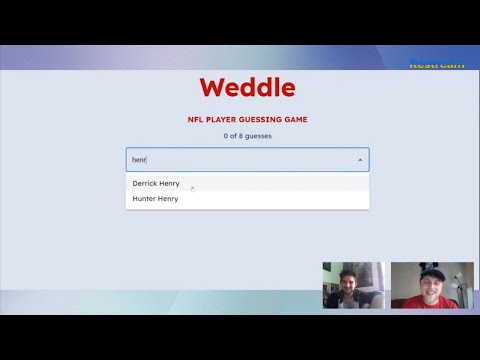 Weddle - The Daily NFL Player Guessing Game! NFL Wordle Ep.1