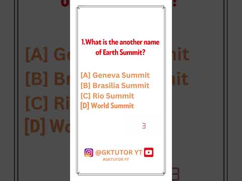 What is the another name of Earth Summit