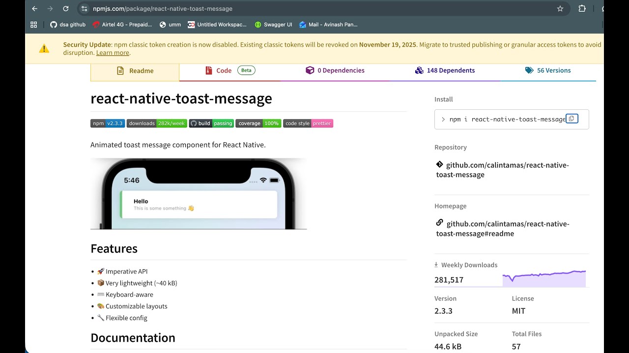 React Native Toast Message Tutorial | Success Error Info Toast in 7 Minutes