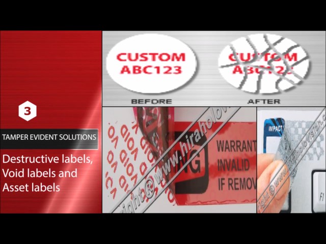 Security Stickers - Paper Security Labels Manufacturer from Bengaluru