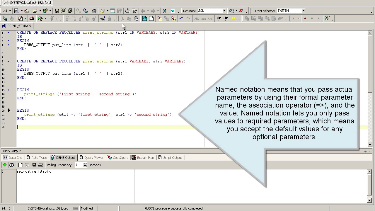 Oracle PL/SQL Tutorial - Procedures and Functions - Oracle for beginners (Lesson 3)